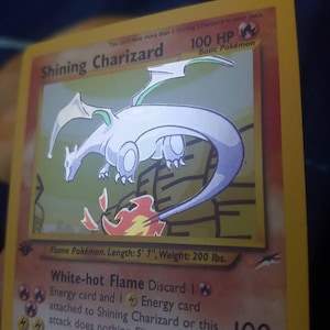 Pure Holo) Pokemon Card 1st Edition Shining Charizard Neo Destiny 107/ ...