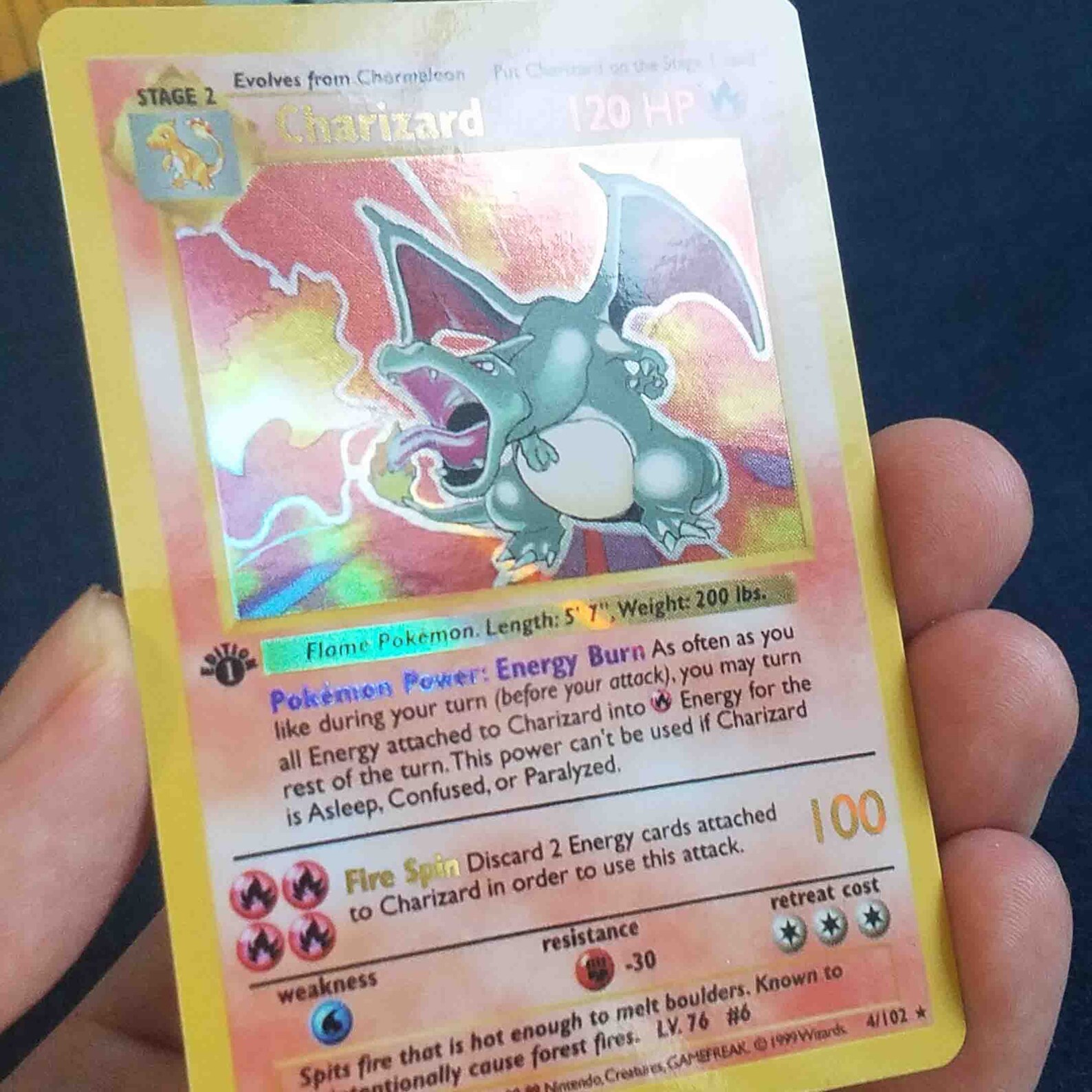 C 2 Custom Shiny Charizard Pokemon Card 1st Edition Etsy