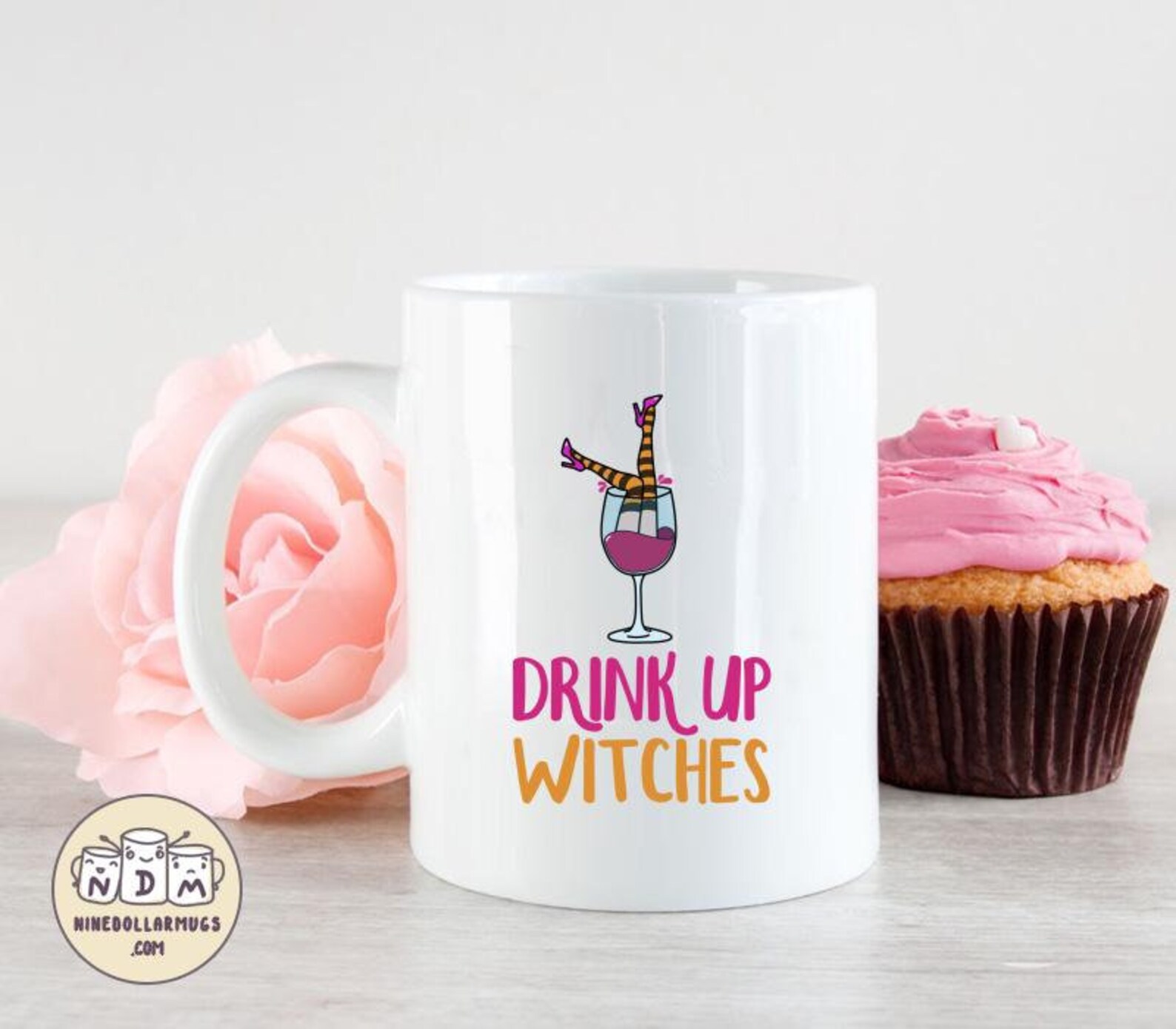 Drink up Witches - Wine Drinking Witch Halloween Mug - Etsy