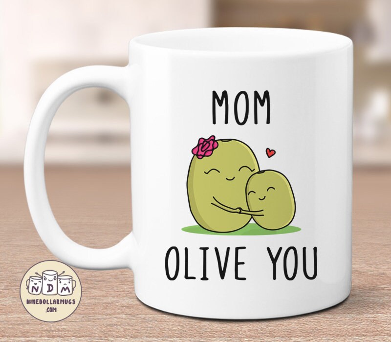 Mom Olive You Mother's Day Gift Mom Gift Mom Mug - Etsy