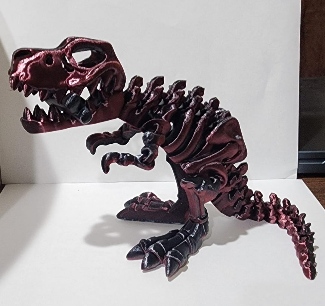 Articulating T Rex With Bone - Etsy