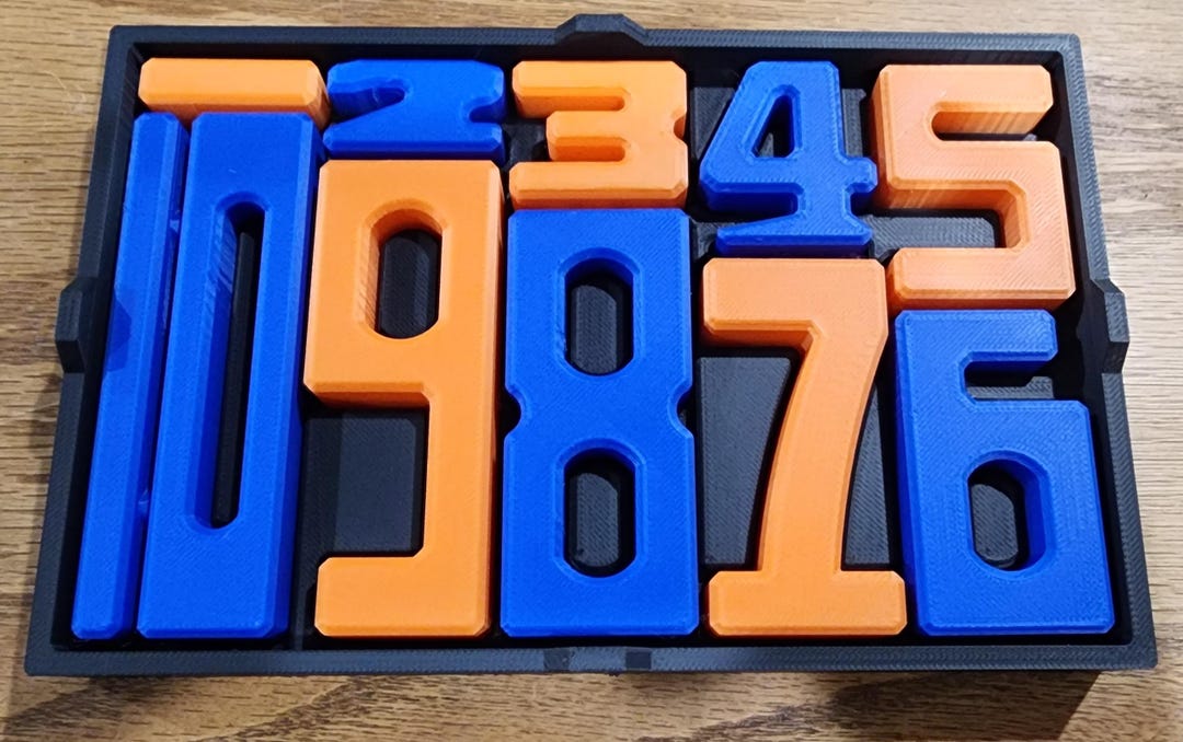 Numbers & Tray - Etsy