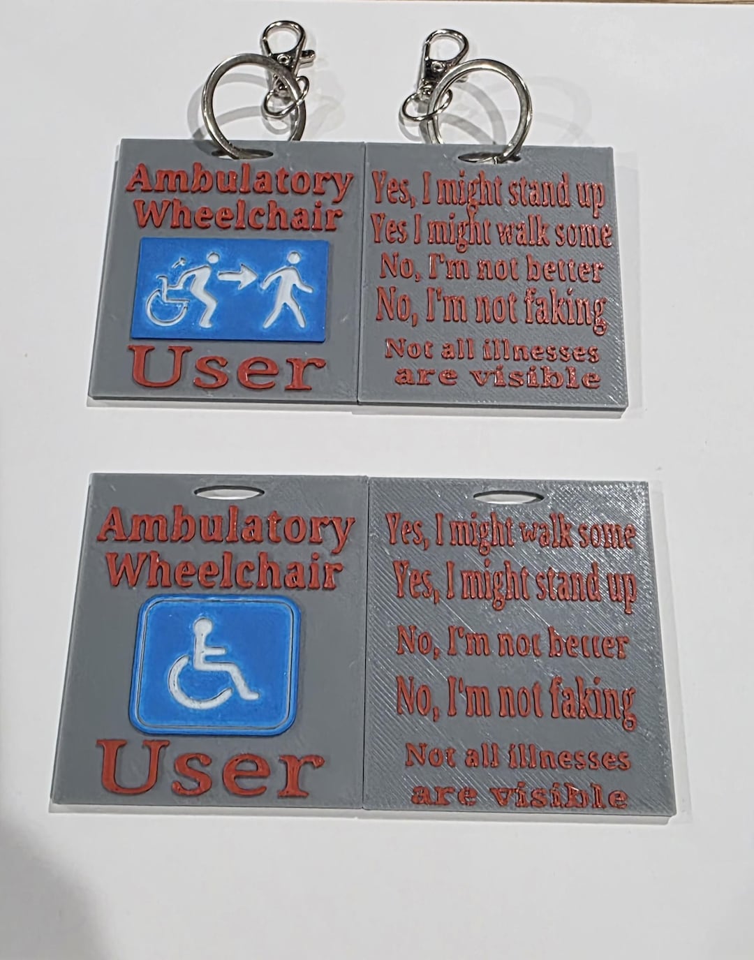 Ambulatory Wheelchair User Tag - Etsy