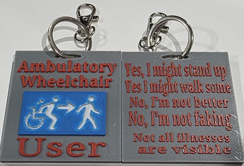 Ambulatory Wheelchair User Tag - Etsy