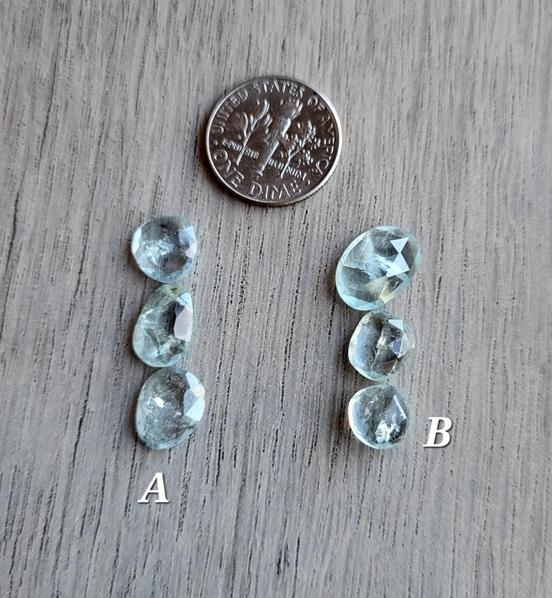 Rosecut Aquamarine, Sky Blue Gemstones, Aquamarine Cabs, Aquamarine ...