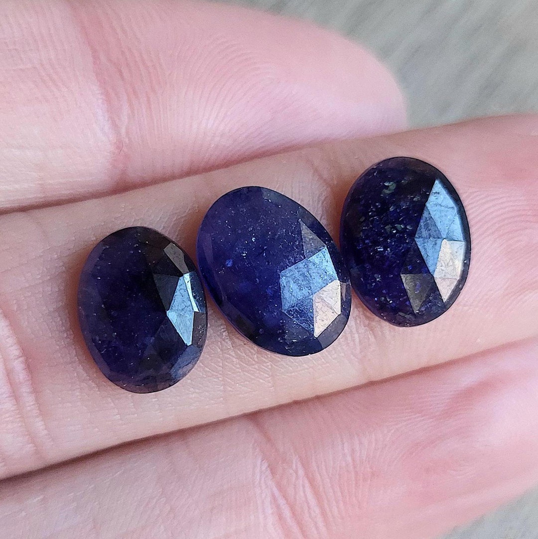 Blue Thailand Sapphires, Rosecut Sapphires, Rosecut Gemstones, Precious ...