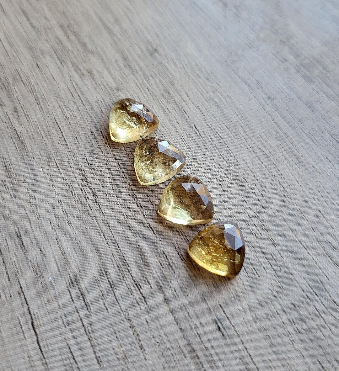 Trillion Citrine Cabochons, Trillion Citrine, Citrine, Rosecut Citrine ...