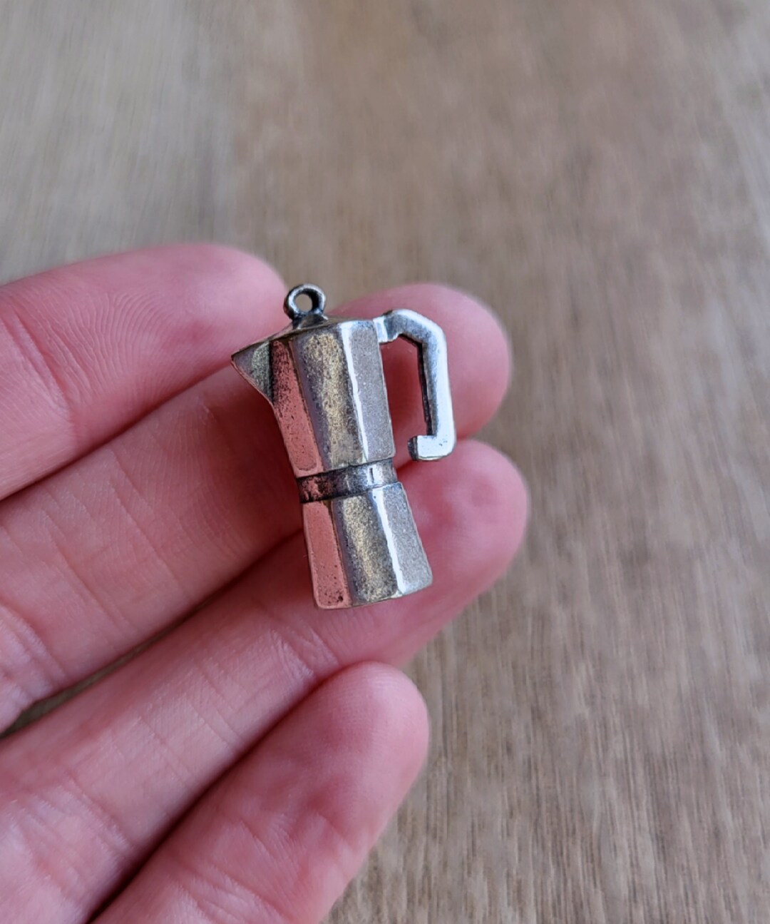Espresso Maker Charm | Coffee Charm, Coffee Maker Charms, Sterling Silver Charm, Silver Charm ...