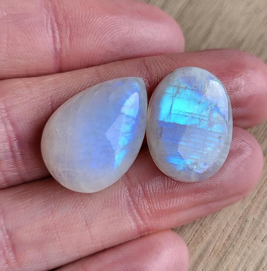 Rainbow Moonstones, Moonstone, Moonstone Cabochon, Flat Back Moonstone ...