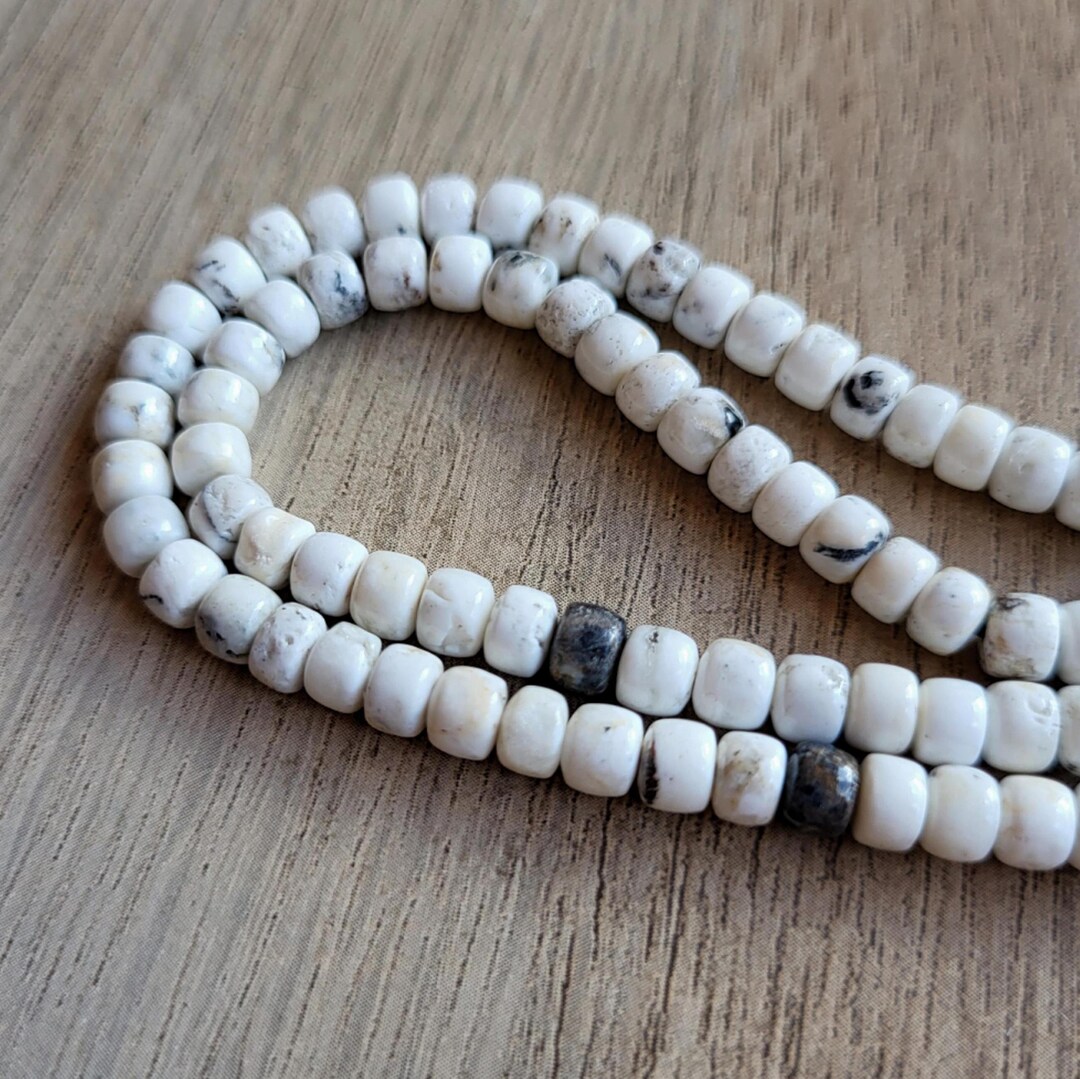 White Buffalo Button Beads, White Buffalo Beads, White Buffalo, White ...