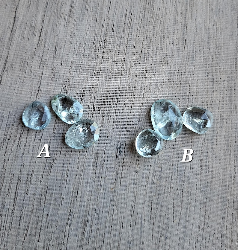 Rosecut Aquamarine, Sky Blue Gemstones, Aquamarine Cabs, Aquamarine ...