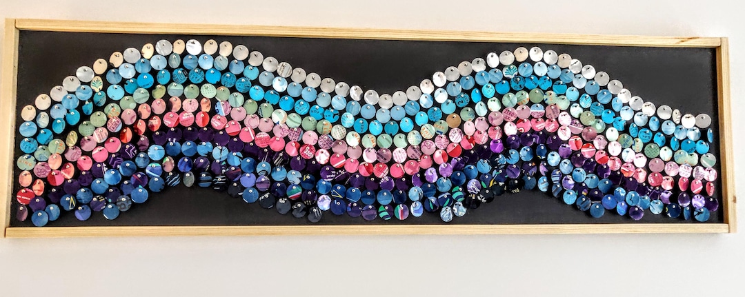 Shimmering Mosaic/ Upcycled Soda Cans Art/ Home Deco/ Decorative ...