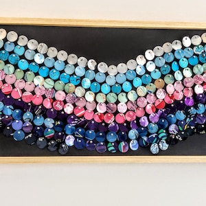 Shimmering Mosaic/ Upcycled Soda Cans Art/ Home Deco/ Decorative ...