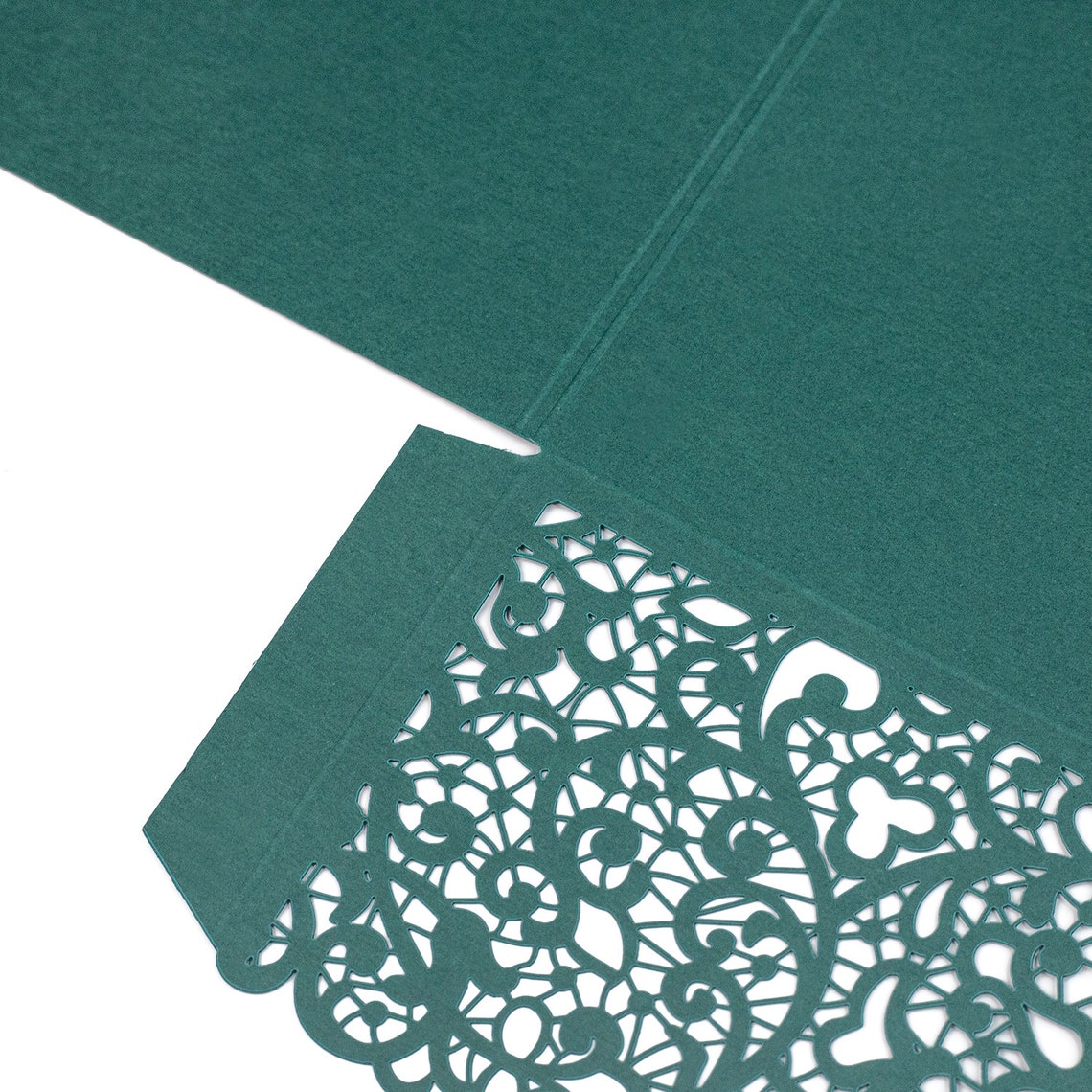 Laser Cut Invitation Covers Forest Green Colour DIY - Etsy