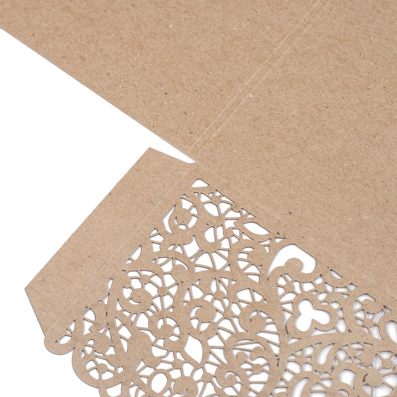 Laser Cut Invitation Covers Eco Colour DIY Invitations - Etsy