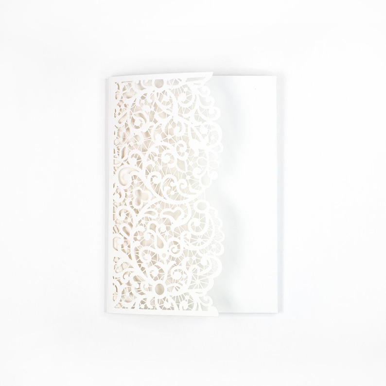 Laser Cut Invitation Covers Ivory Colour, DIY Invitations, Wedding ...