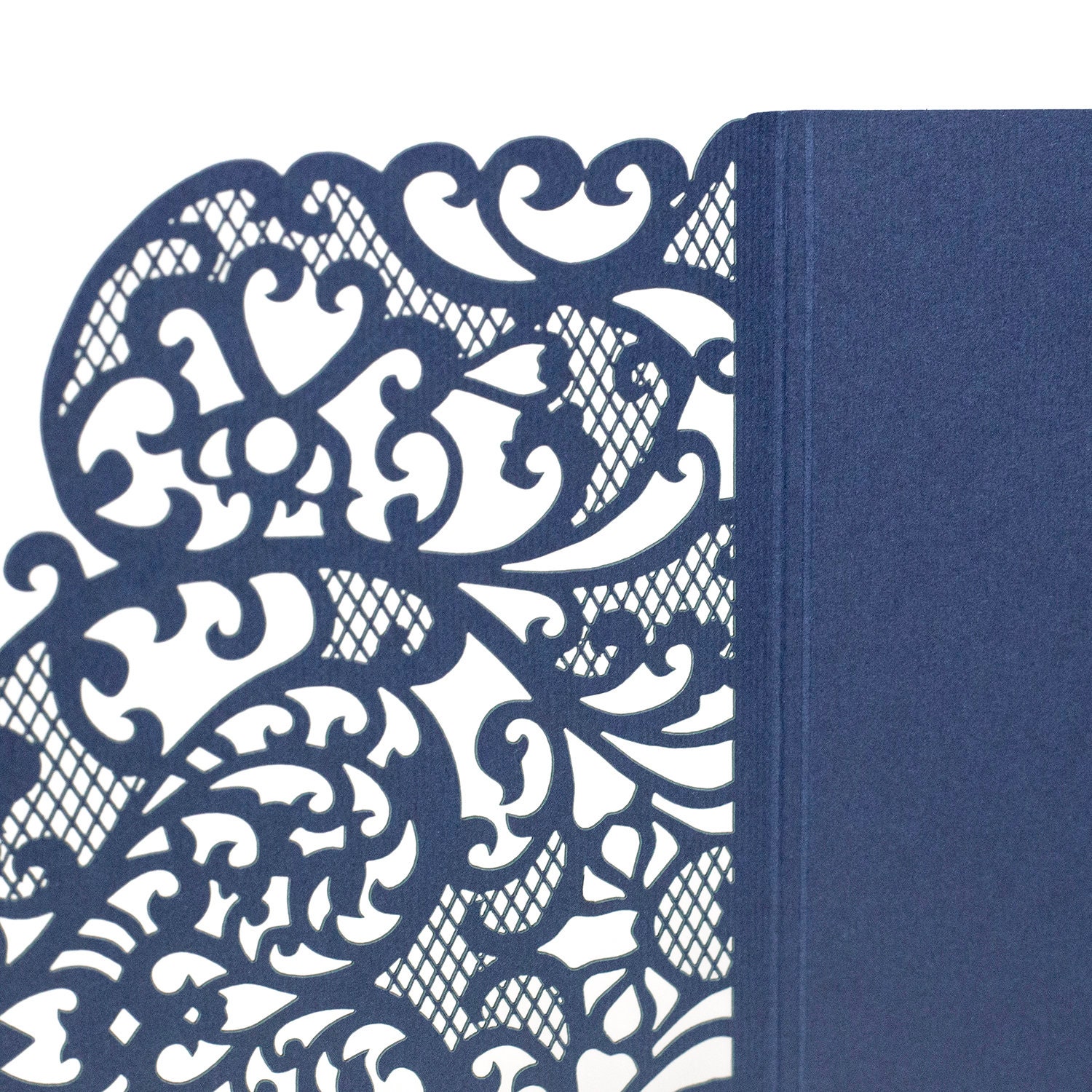 Navy Blue Laser Cut Lace Covers Wedding Birthday | Etsy