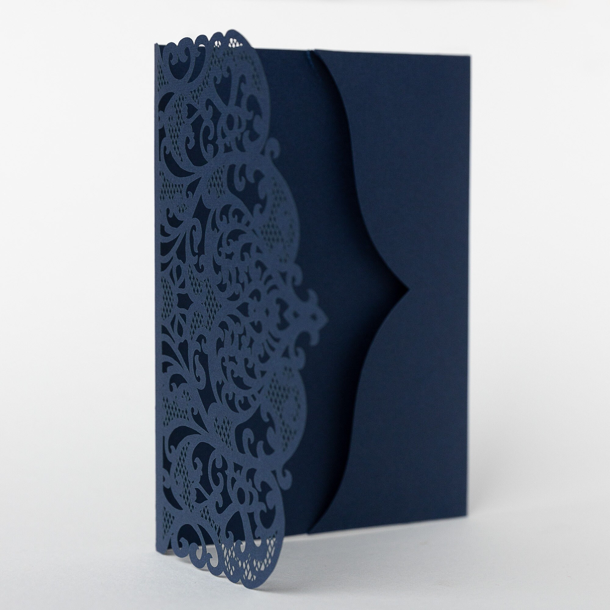 Navy Blue Laser Cut Lace Covers - DIY Invitations Wedding Stationery - Etsy