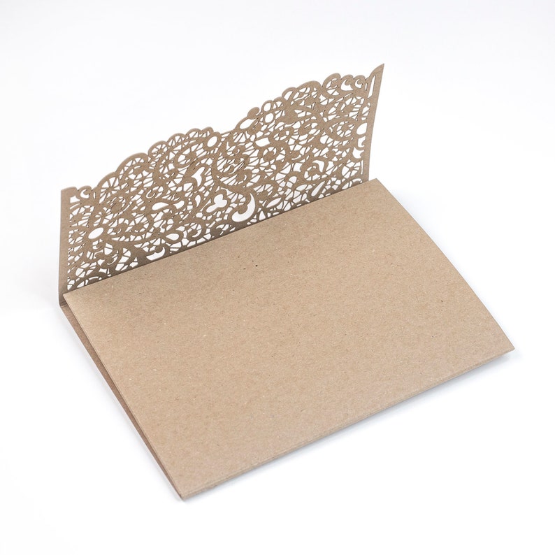 Laser Cut Invitation Covers Eco Colour DIY Invitations - Etsy