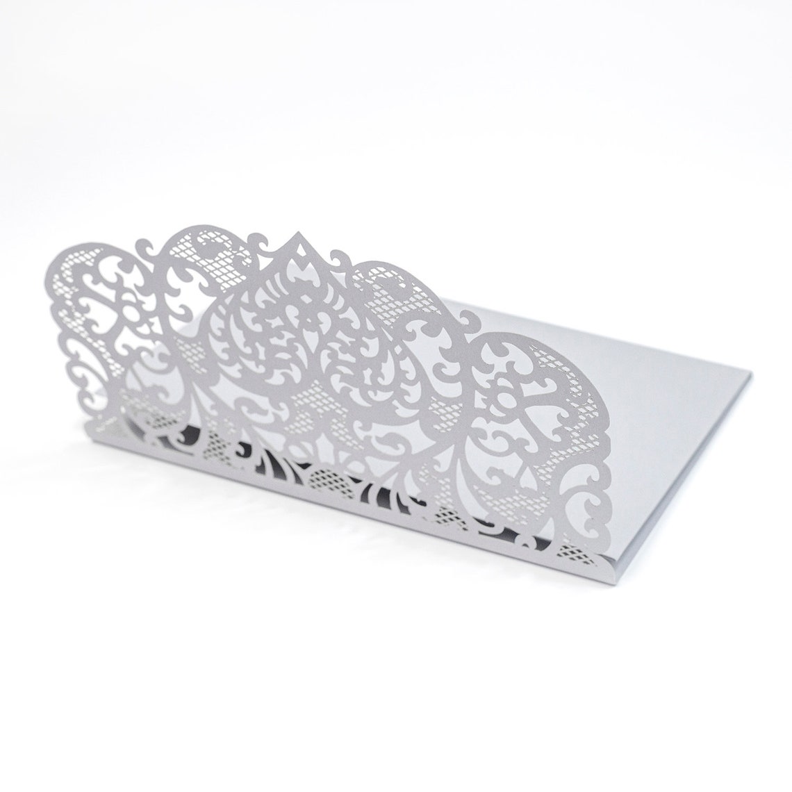 Grey Laser Cut Lace Covers Wedding Birthday Christening | Etsy