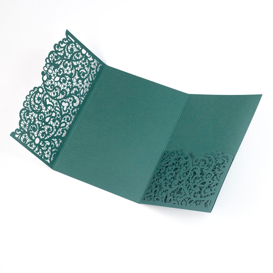 Laser Cut Invitation Covers Forest Green Colour DIY - Etsy