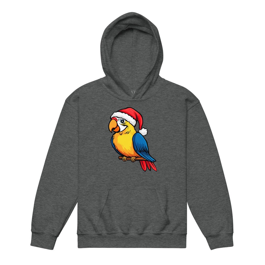 Parrots Christmas / Santa Claus Parrot Youth Hoodie - Etsy