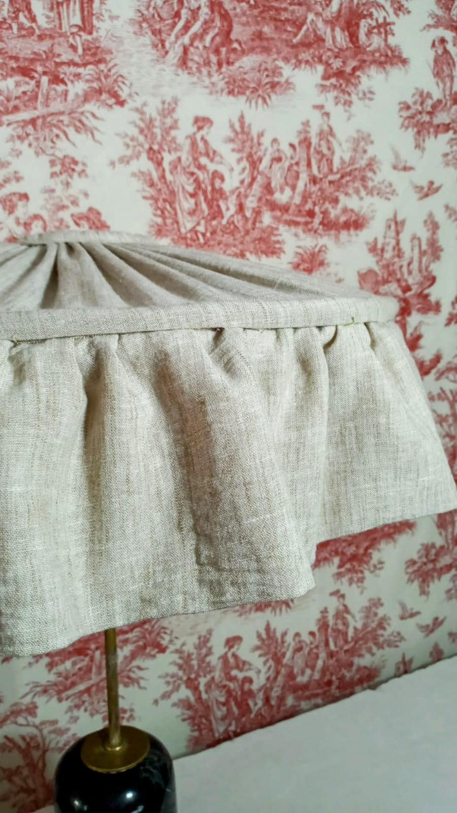 Natural Linen Lampshade, Handmade Light Shade, Soft Neutral Home Decor ...