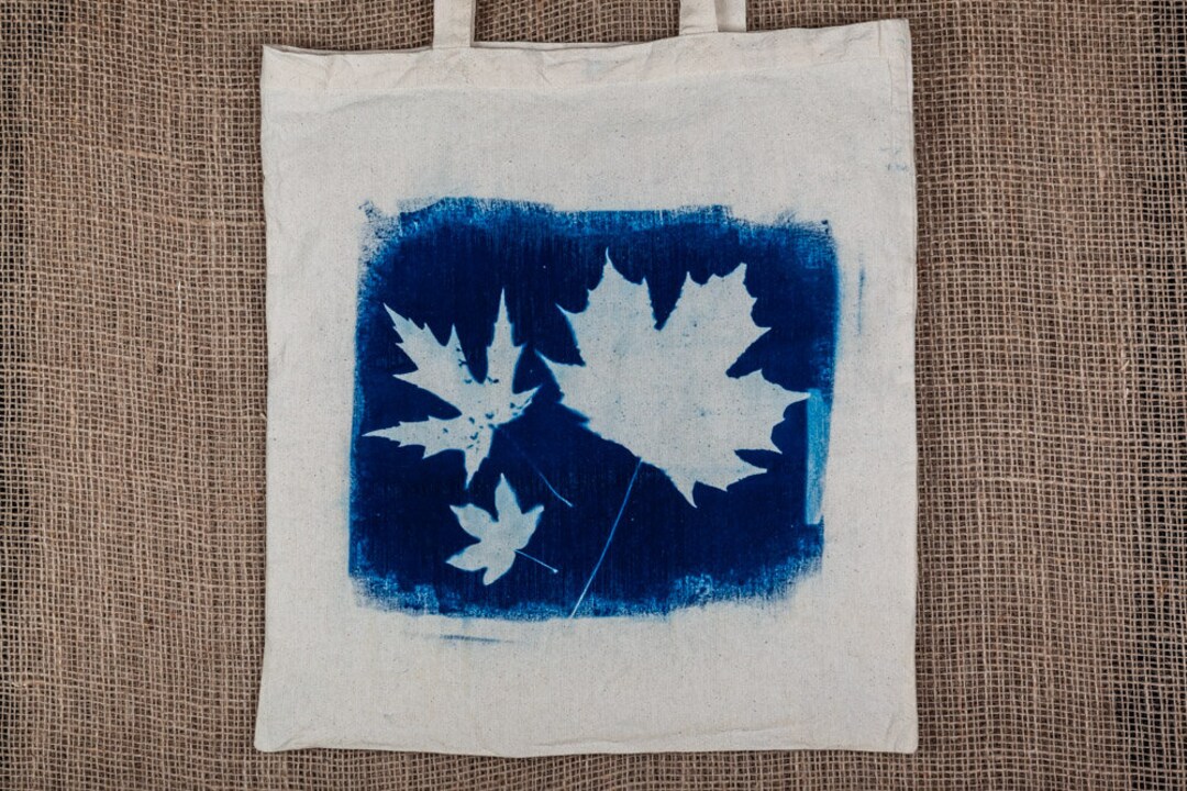 Handmade Original Cyanotype Tote-bag - Etsy