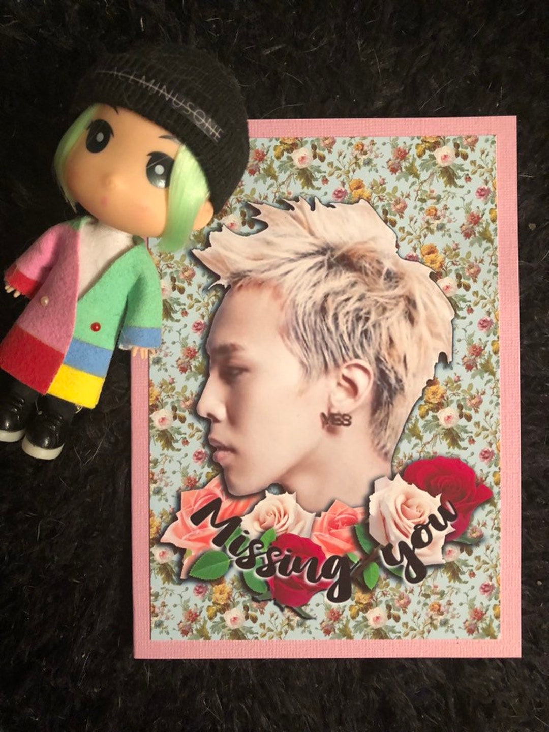 G-dragon Missing You Note Card I Miss You Blank Card Kpop BIGBANG BTS ...