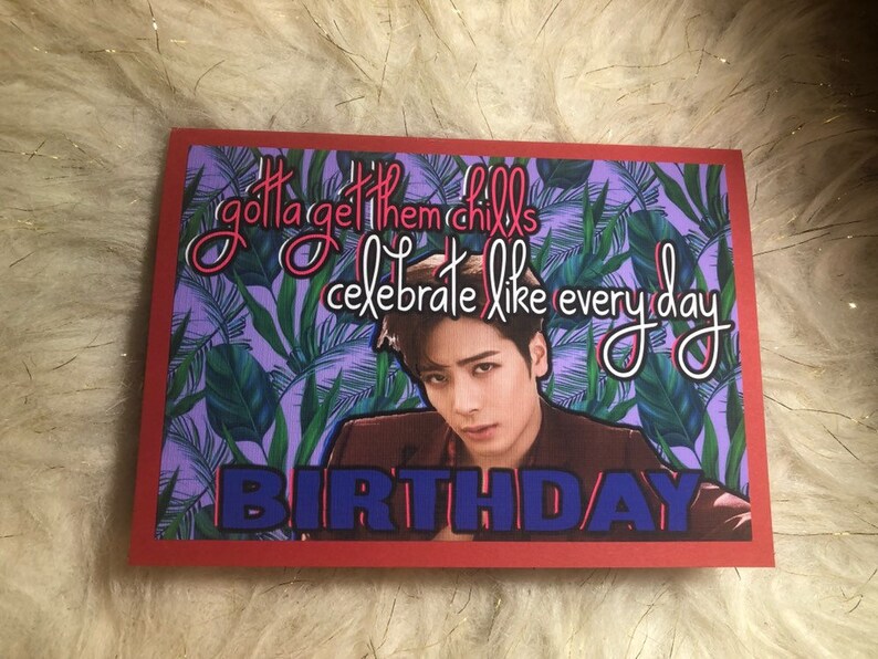 Jackson Wang Got7 Birthday Card Kpop Bam Bam | Etsy