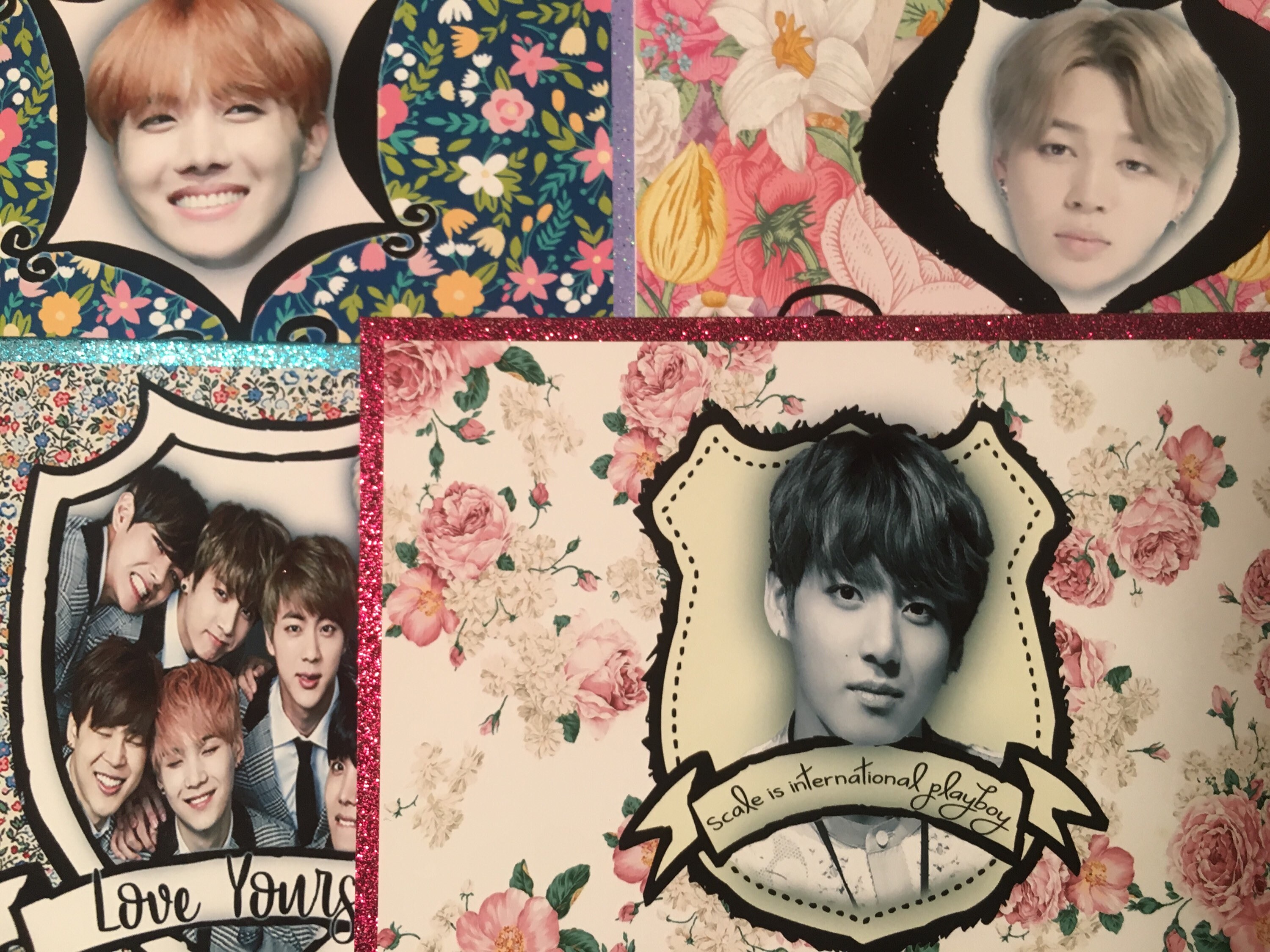 BTS Notecard Collection 8 Card Set Bangtan Boys Kpop South - Etsy