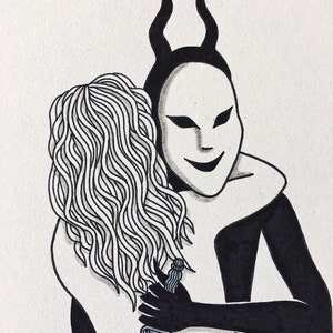 Original Drawing fake Friends - Etsy