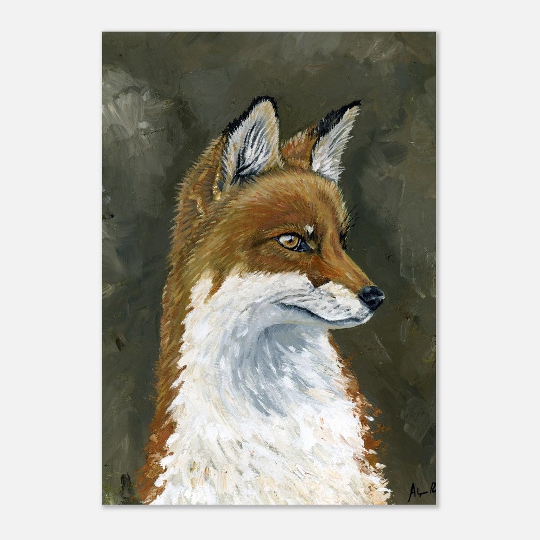 Red Fox - Premium Matte Paper Poster - Etsy