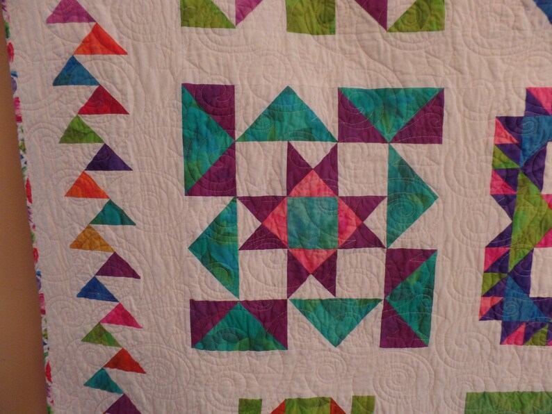 Twin Quilt, 67W X 86L, Adult Quilt, Teen Quilt, Handmade Quilt, Ready ...