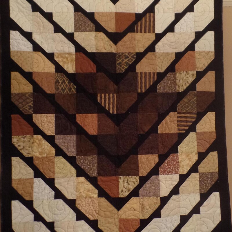 Brown Quilt - Etsy