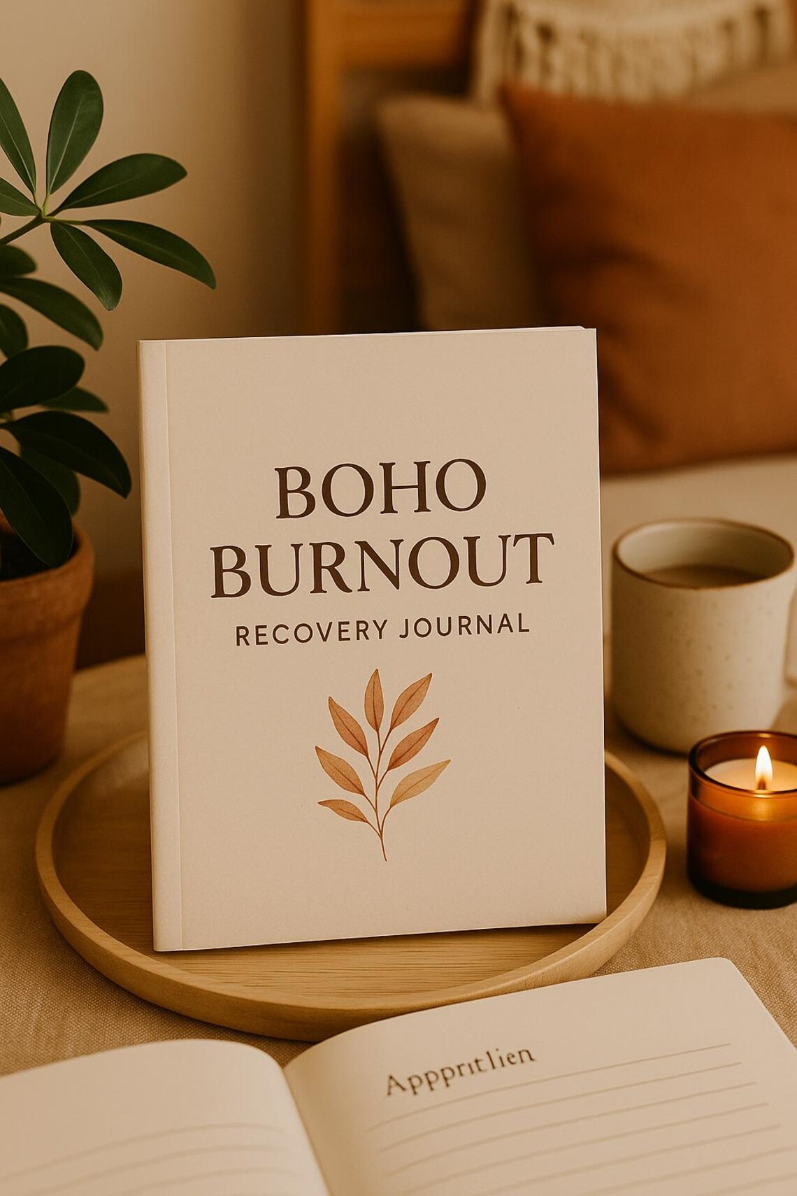 Boho Burnout Recovery Journal | 30-page Mental Health & Self-care ...