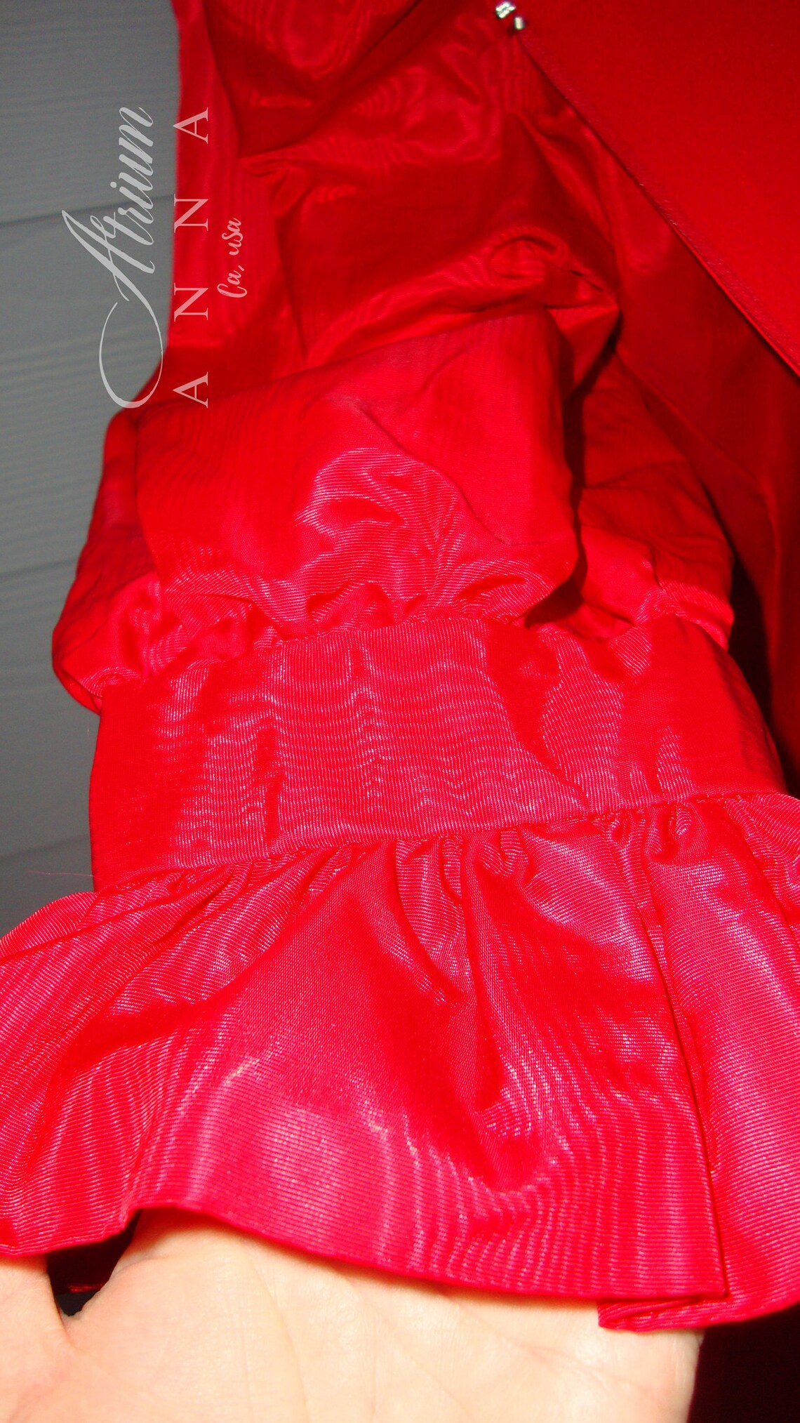 Palomar Creations Red Long Gown in the Style of the 80s - Etsy
