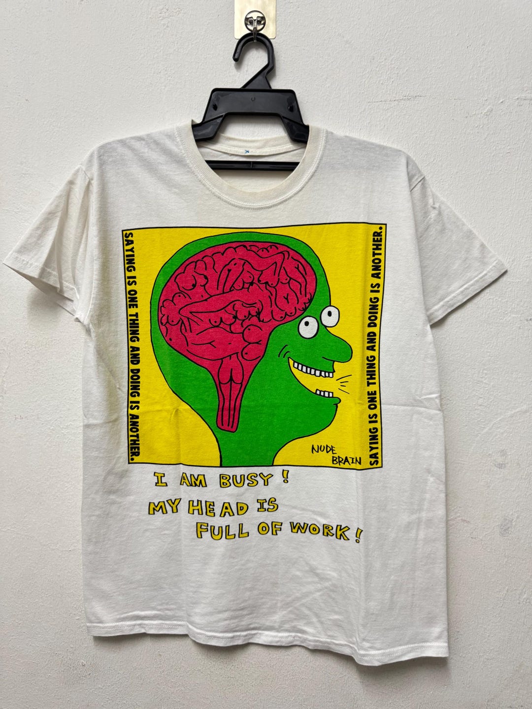 Vintage 00’s Nude Brain Cartoon / Doodle Painting / Poster Pop / Modern ...