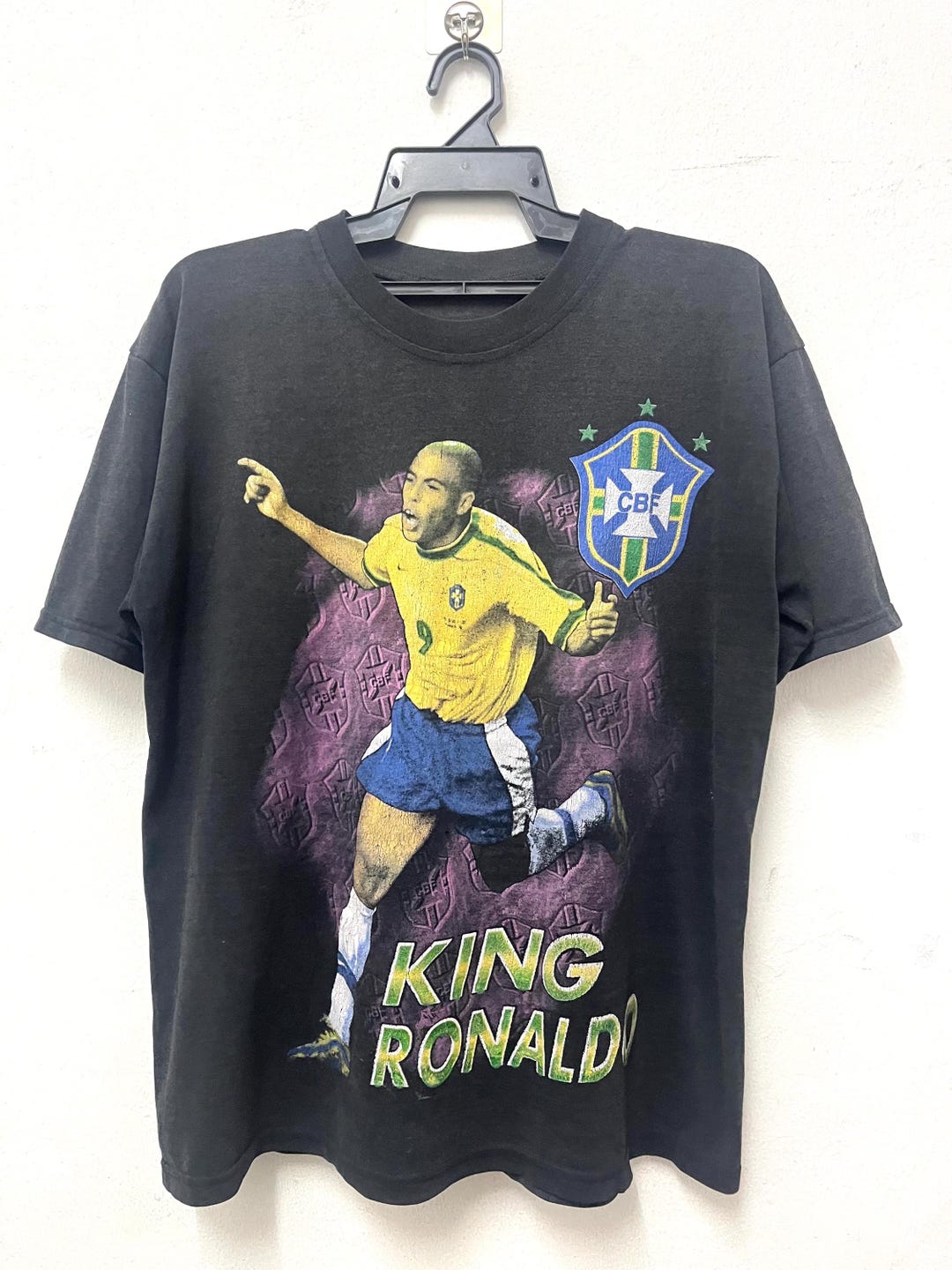 Vintage 90’s Ronaldo Lima R9 Brazil Football Classic Tee/ Classic ...