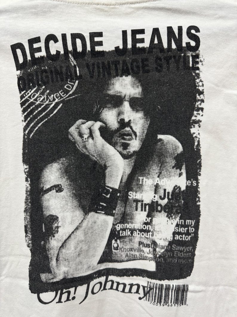 Vintage 90’s Johnny Depp Actor Movie Tee/ Film Movies / Vintage Movie T ...