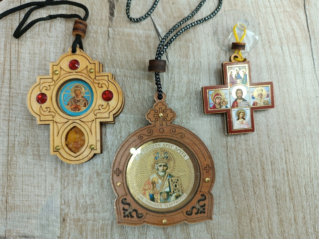 Religious Car Pendant Amulet Home Christian Shrines Orthodox - Etsy