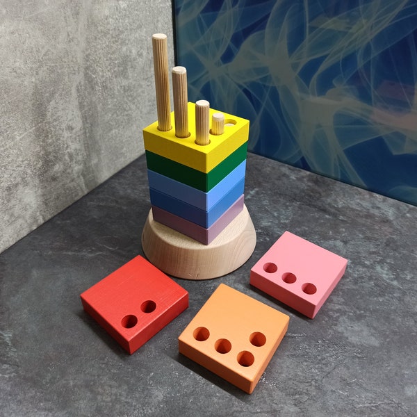 Wooden Square Pyramid - Etsy