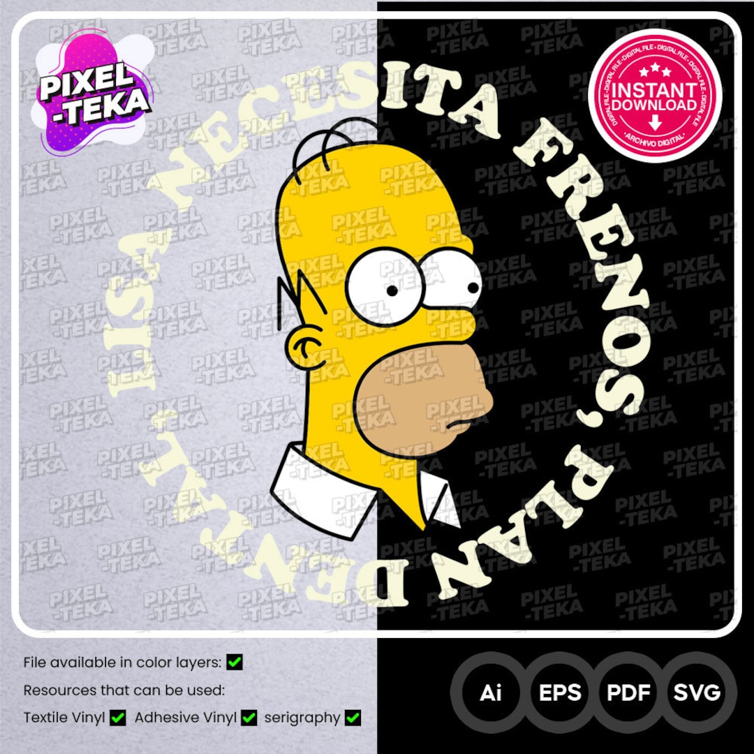 Lisa Needs Braces Digital Instant Download Ai, Eps, PDF, Png - Etsy