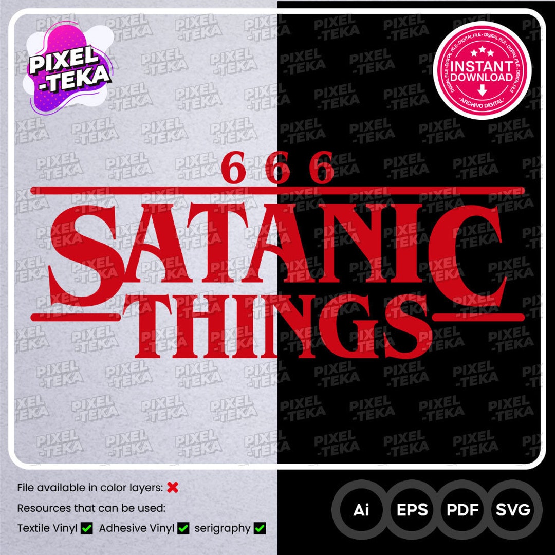 Satanic Thing Cutting File | SVG, DXF, STUDIO3, PNG - Etsy