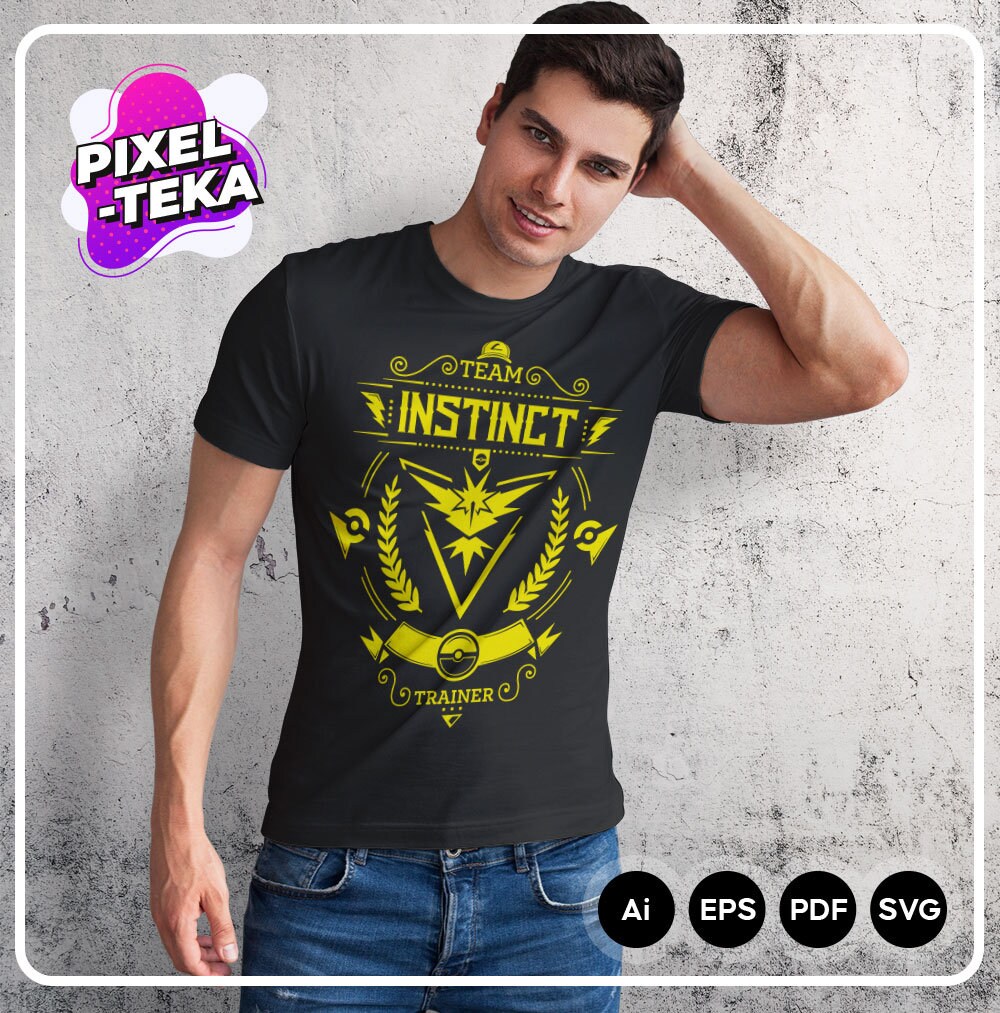 Pokemon Team Instinct Digital Instant Download SVG, DXF, STUDIO3, PNG ...