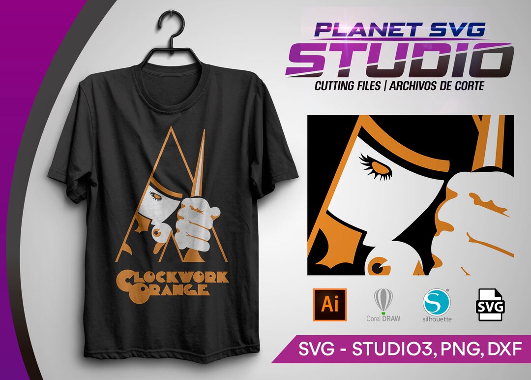Clockwork Orange Cutting File SVG, DXF, STUDIO3, PNG - Etsy