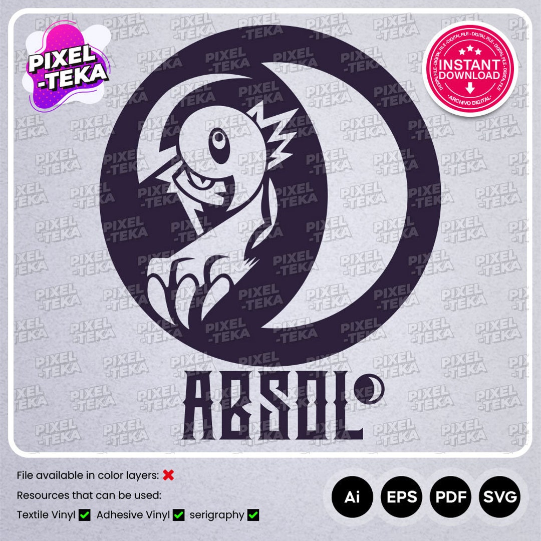 Absol Sinister Digital Instant Download Ai, EPD, SVG, PDF - Etsy
