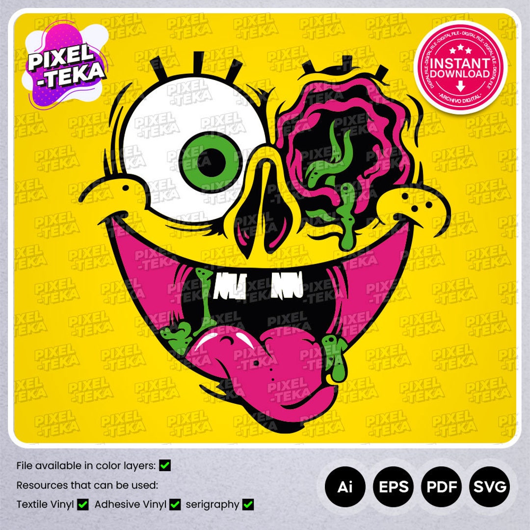 Bob Zombie Digital Instant Download Ai, EPD, SVG, PDF - Etsy