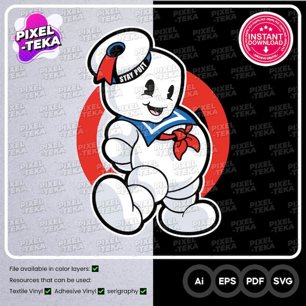Stay Puft Svg - Etsy