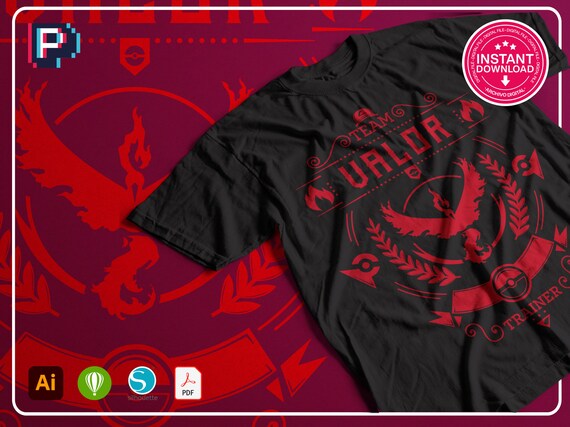 Pokemon Team Valor Digital Instant Dowload SVG DXF - Etsy
